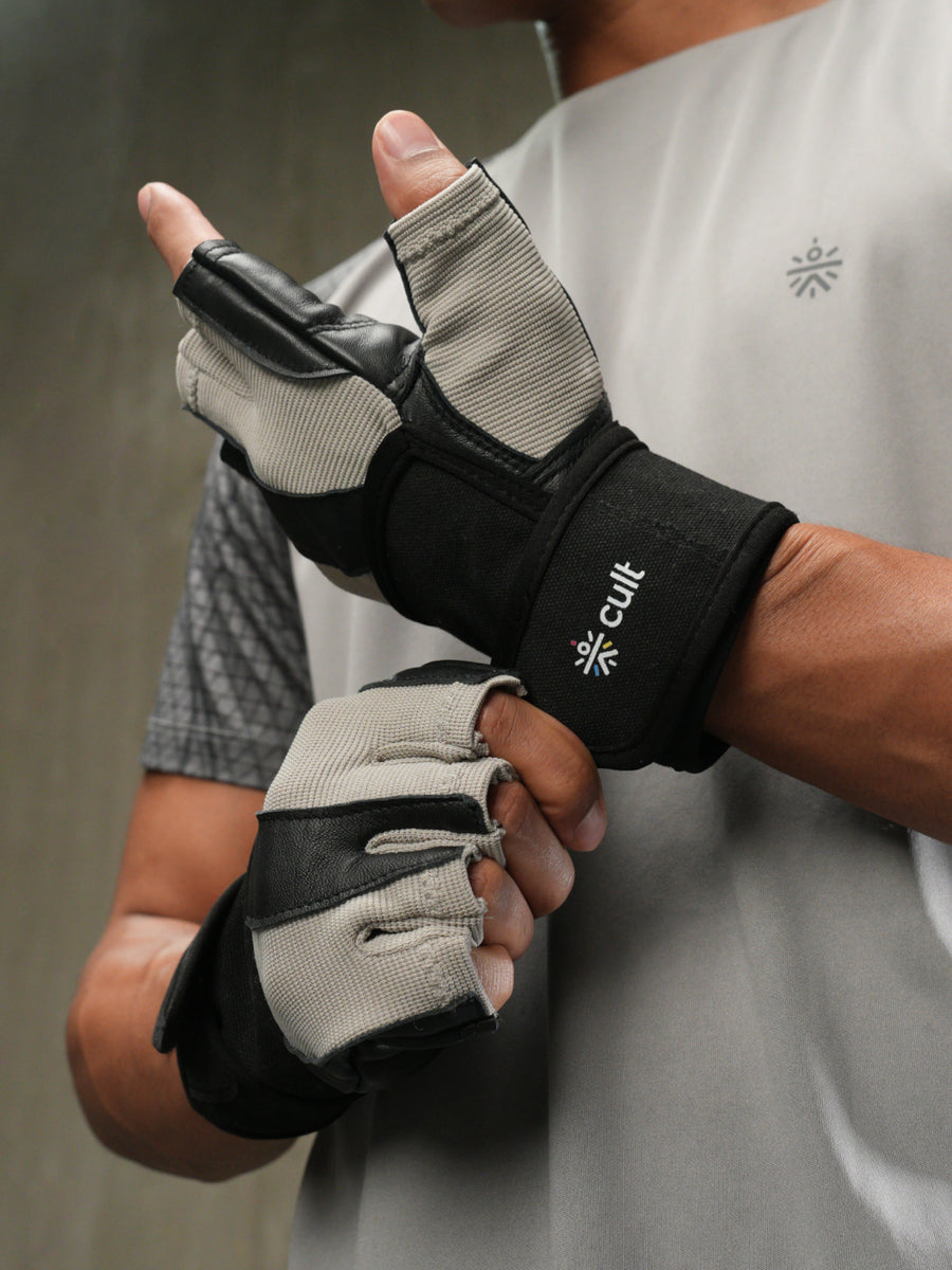 Buy CULT Gym Gloves Premium - Beige Online in India | Cult Store