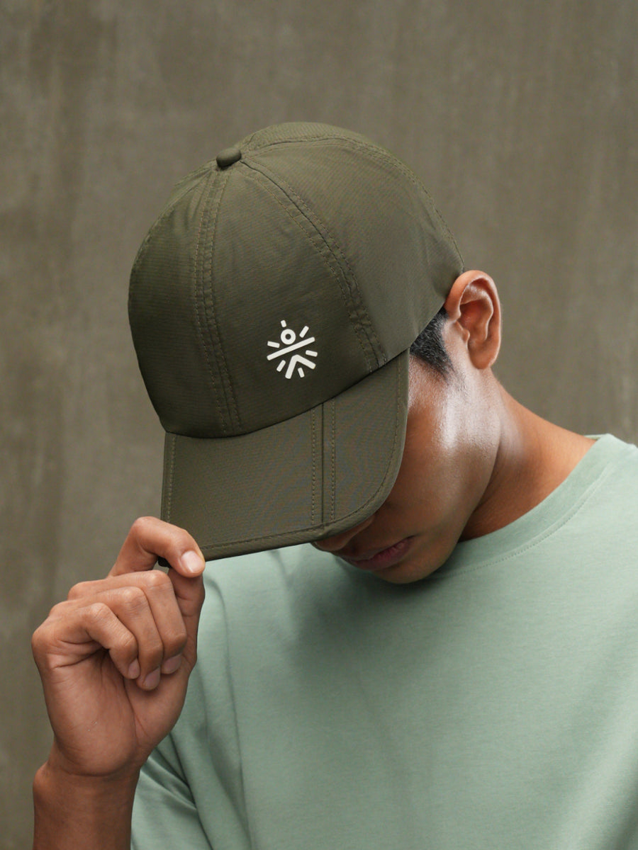 Buy cult Foldable Cap Unisex with Adjustable Strap Olive Online in ...
