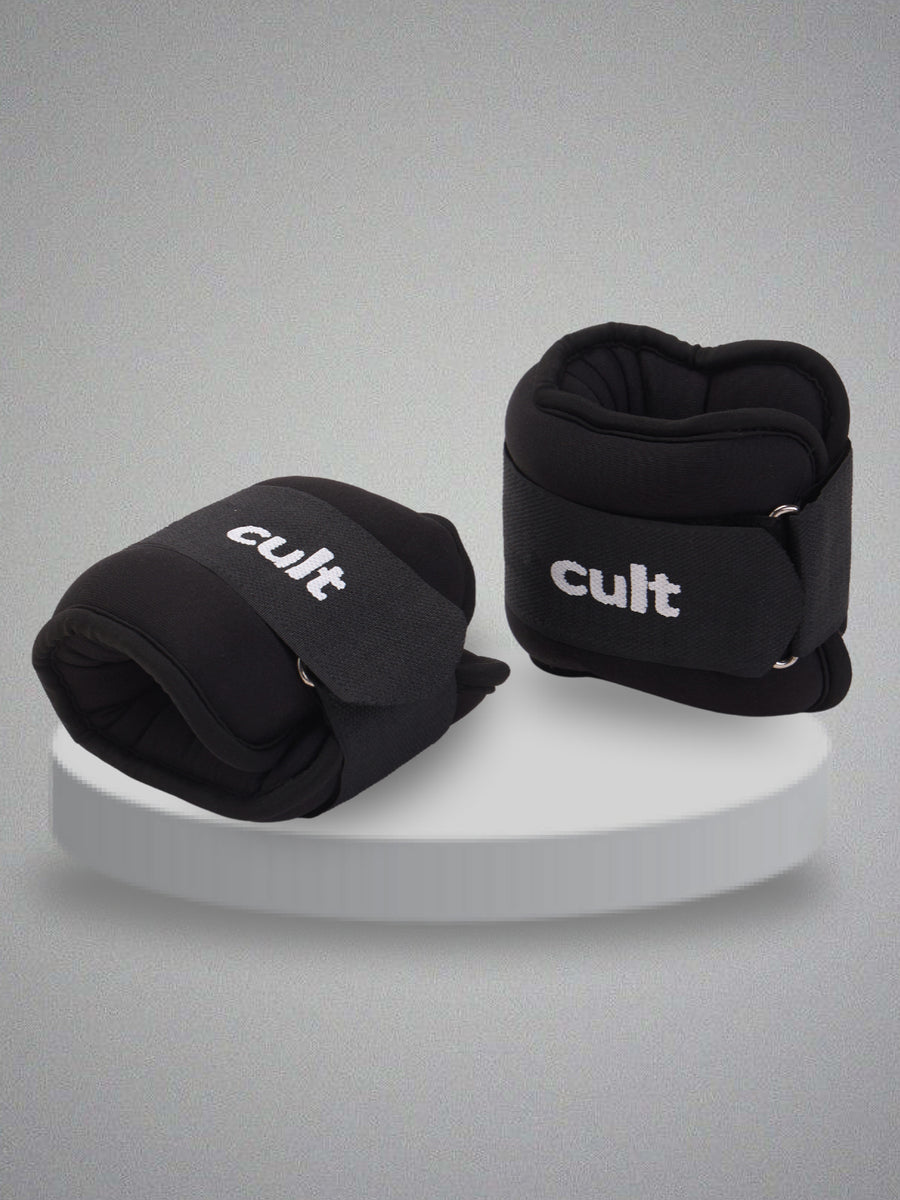 Buy cult Ankle Weight Bands Black For Gym and Training Resistance Bands ...