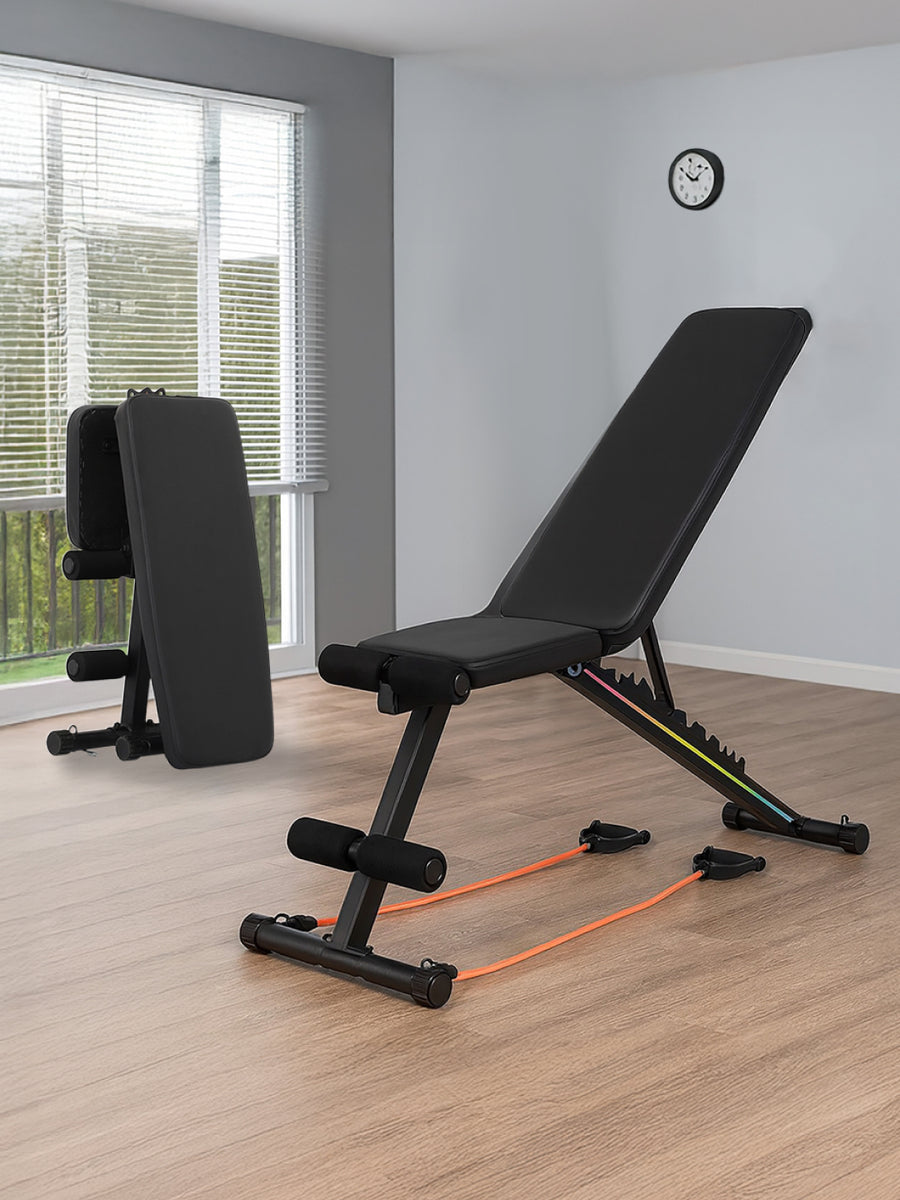Buy Cult Strivo Foldable Adjustable Workout Bench | 350Kg Max Weight ...
