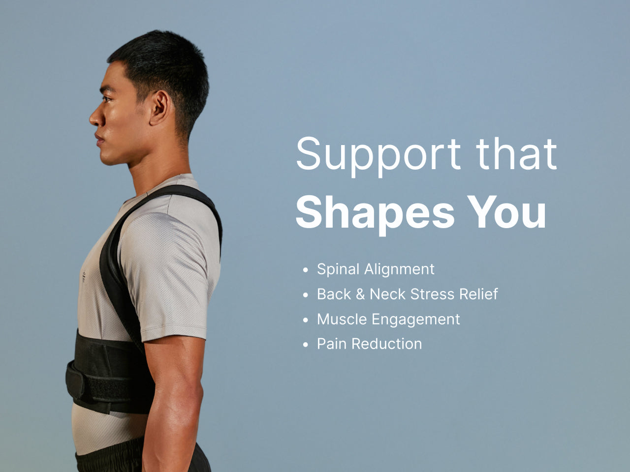 Buy cult Posture Corrector Unisex Black Online in India | Cult Store