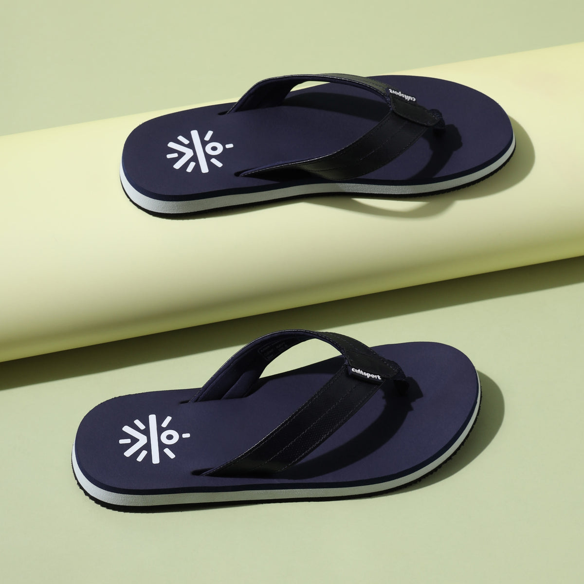Buy cult Flo Sweat Absorbing EVA Flip Flops - Navy Online in India ...
