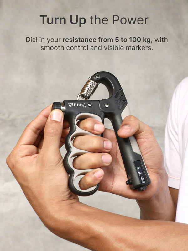 Buy cult Adjustable Hand Gripper upto 100 kg Resistance with Counter ...