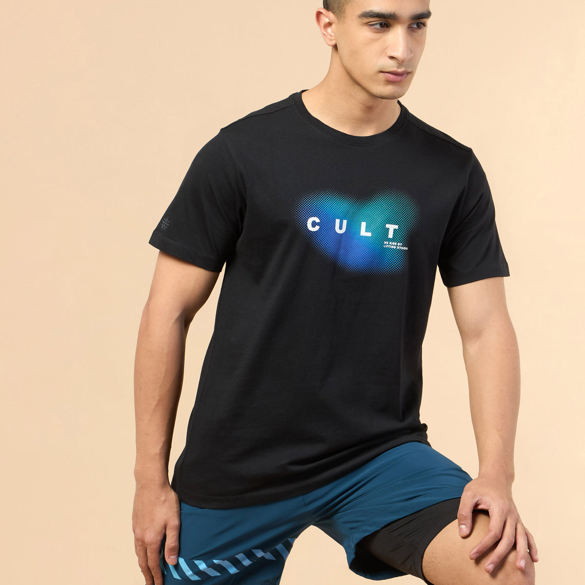 Buy Men's Black Cult Training Graphic T-shirt Online in India | Cult Store
