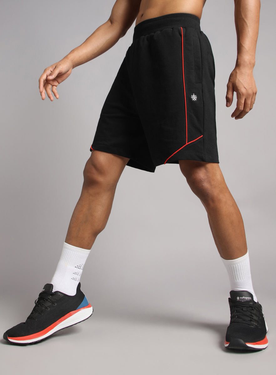 Buy Men's Black Sports Club Shorts Online in India | Cult Store