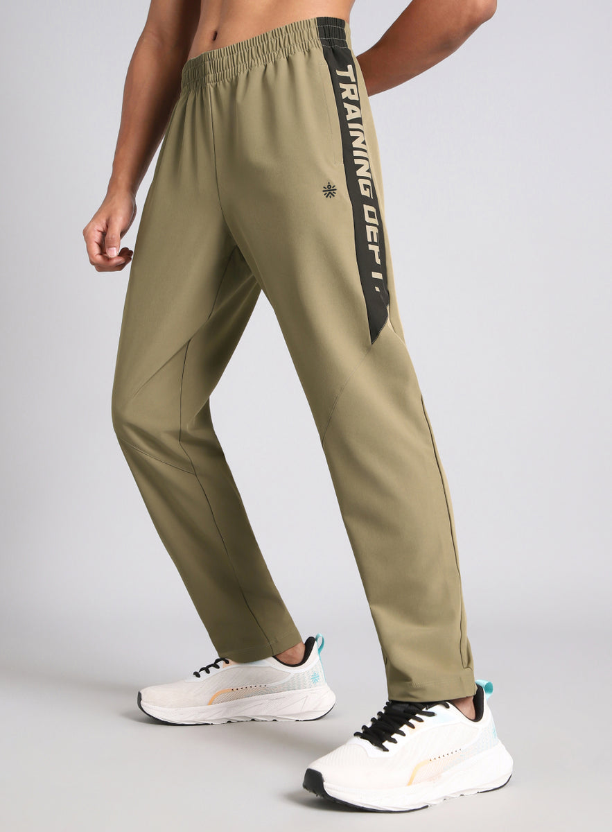 Buy Men's Beige Training Department Trackpants Online in India | Cult Store