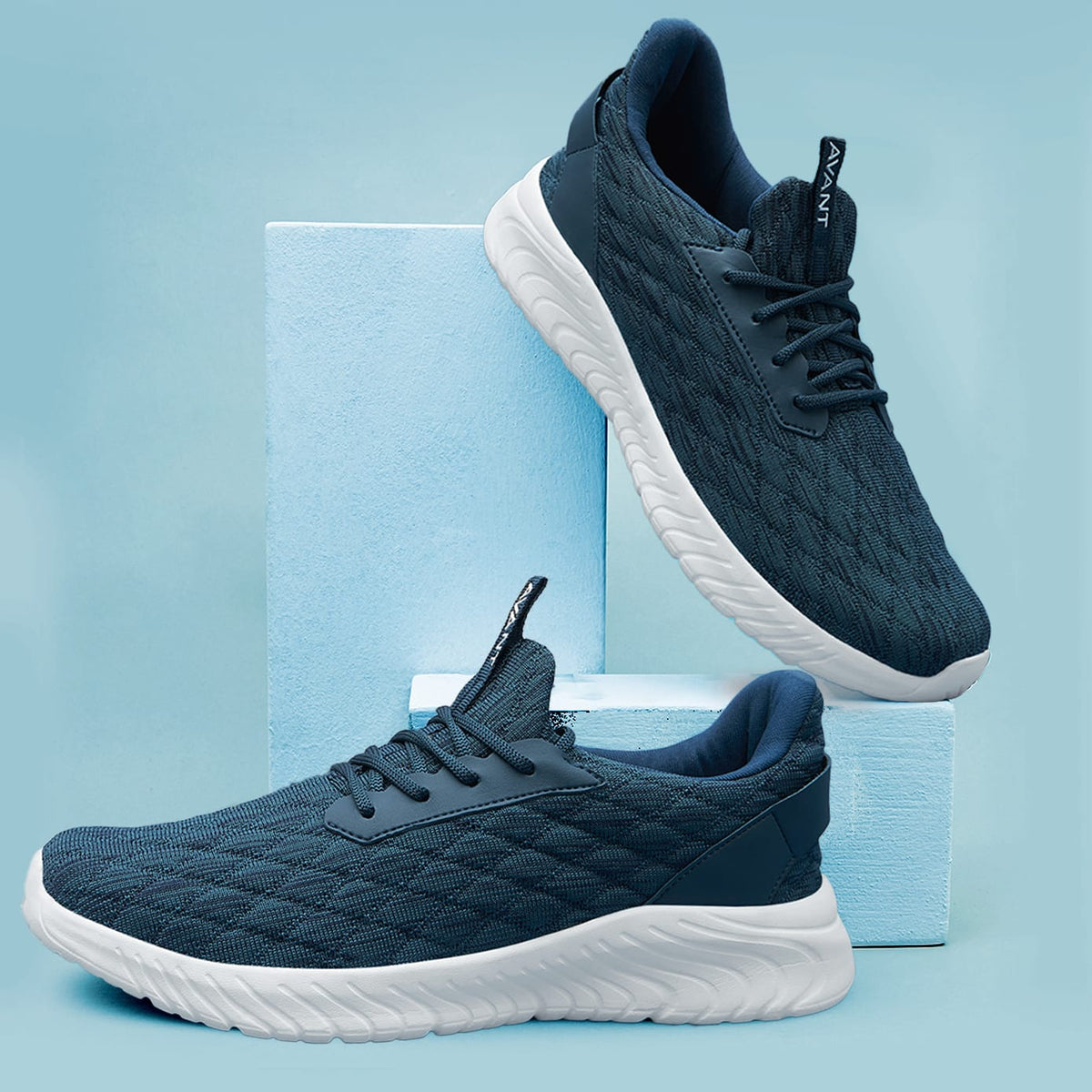 Avant Men's Dynamite Running Shoes-T.Blue – Curefit Healthcare Pvt Ltd