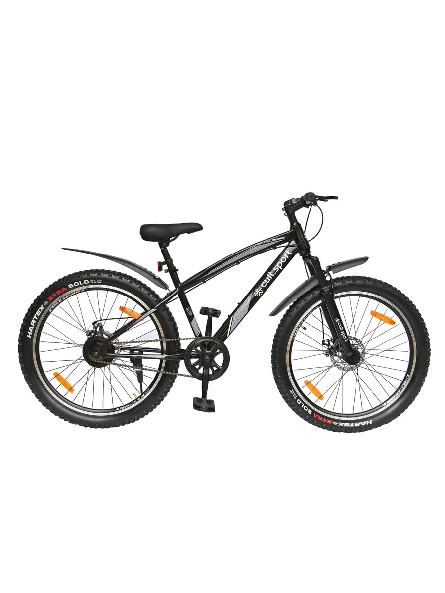 Buy GTX30026TBLACK Steel Single Speed 26 inch Mountain Cycle, Front ...