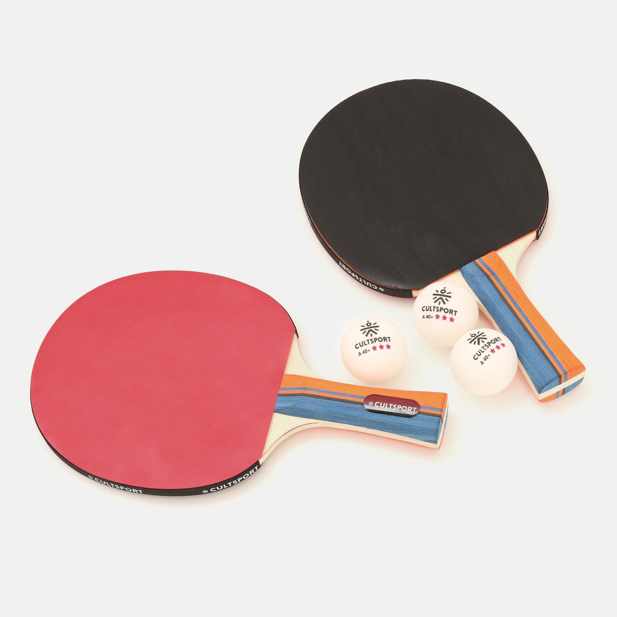 Set of 2 Table Tennis Racket with Cover and Balls – Cult Store
