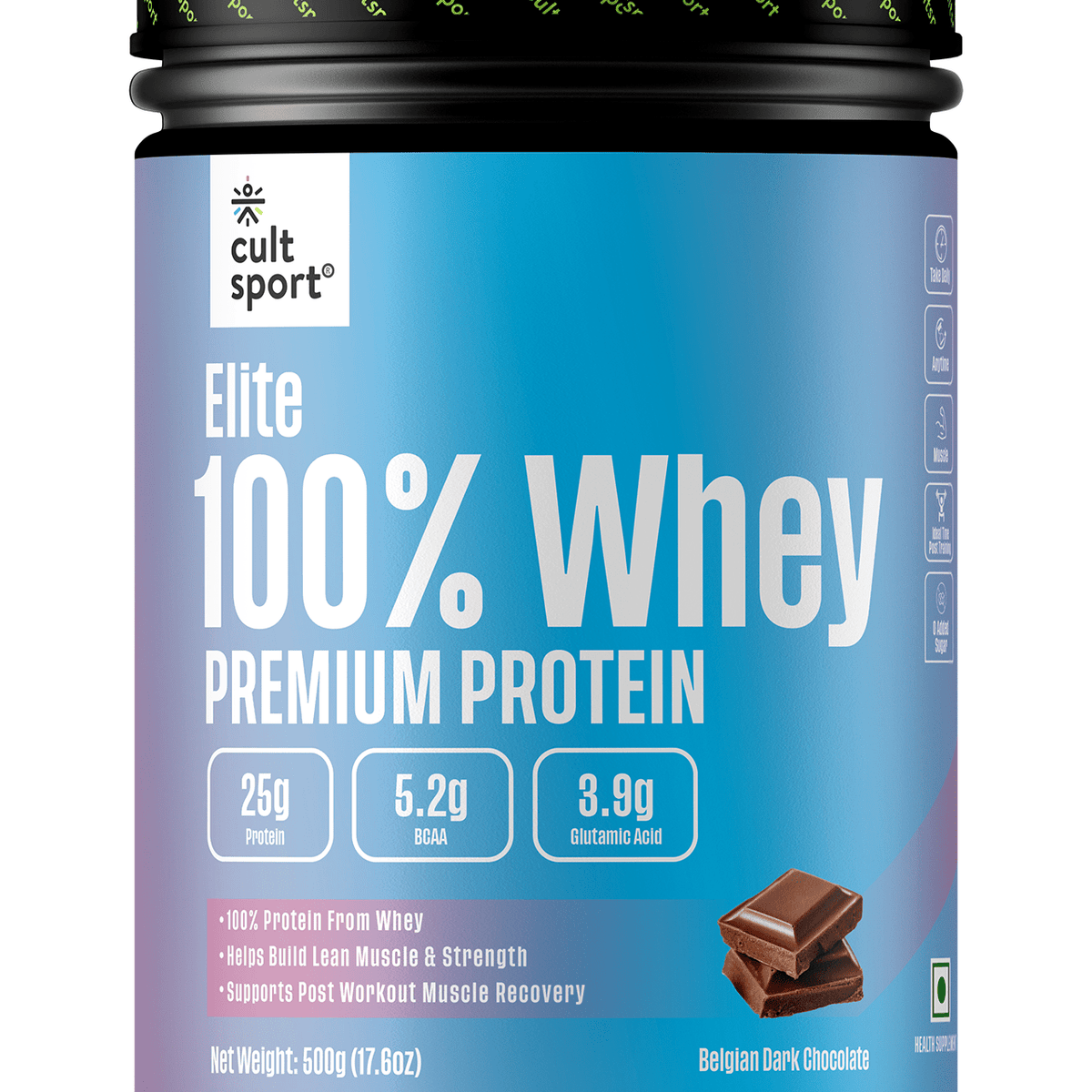 Buy Cultsport Elite 100 Whey 500g Online in India | Cult Store
