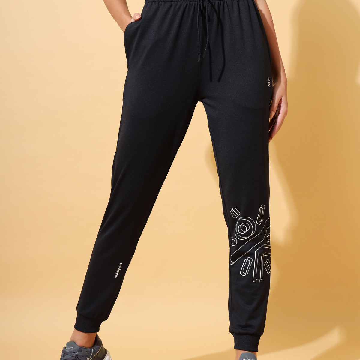 Buy Athletic Joggers with Logo Placement Print Online in India | Cult Store