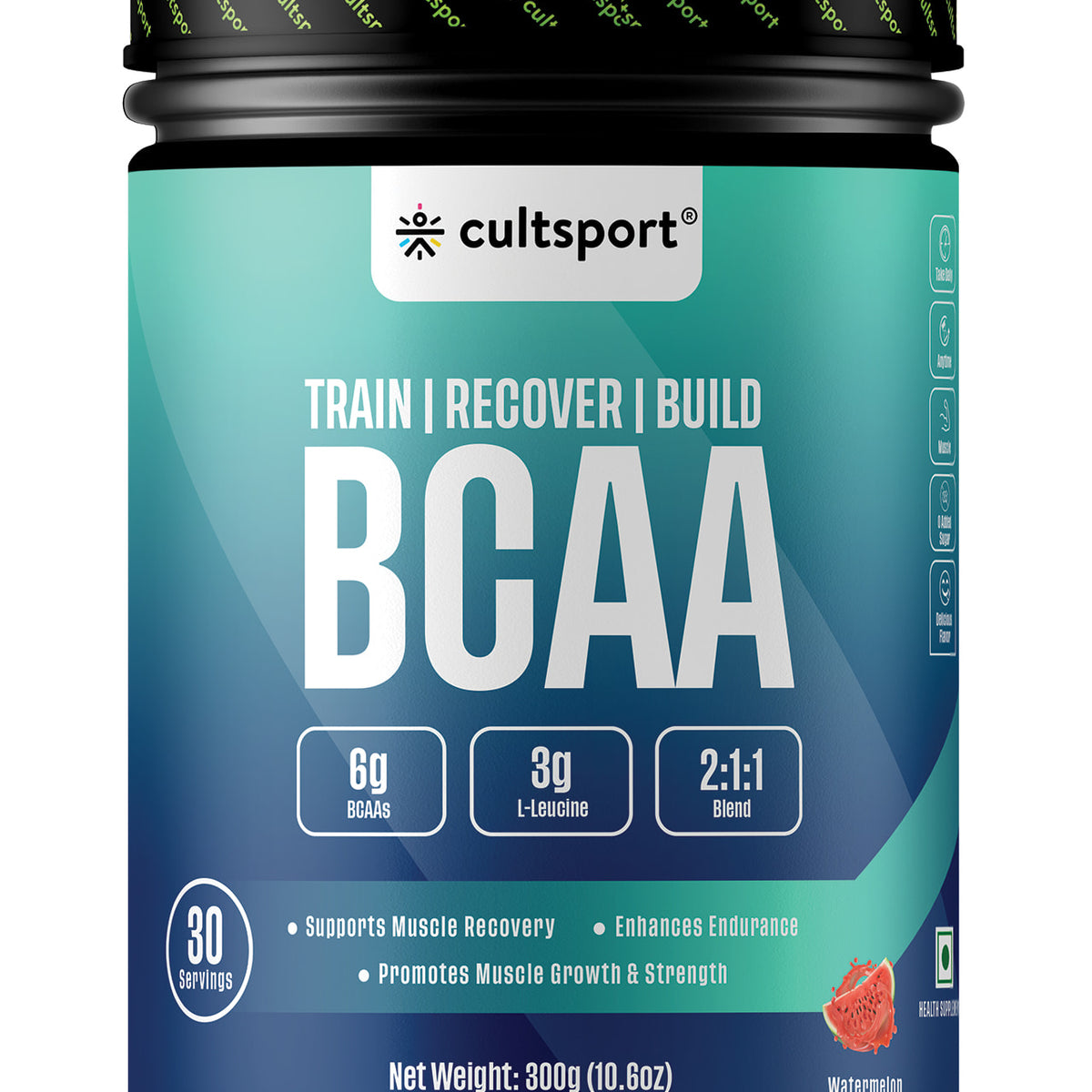 Buy BCAA Powder, 300g | Sugar Free (Intra & Post Workout Drink) Muscle ...