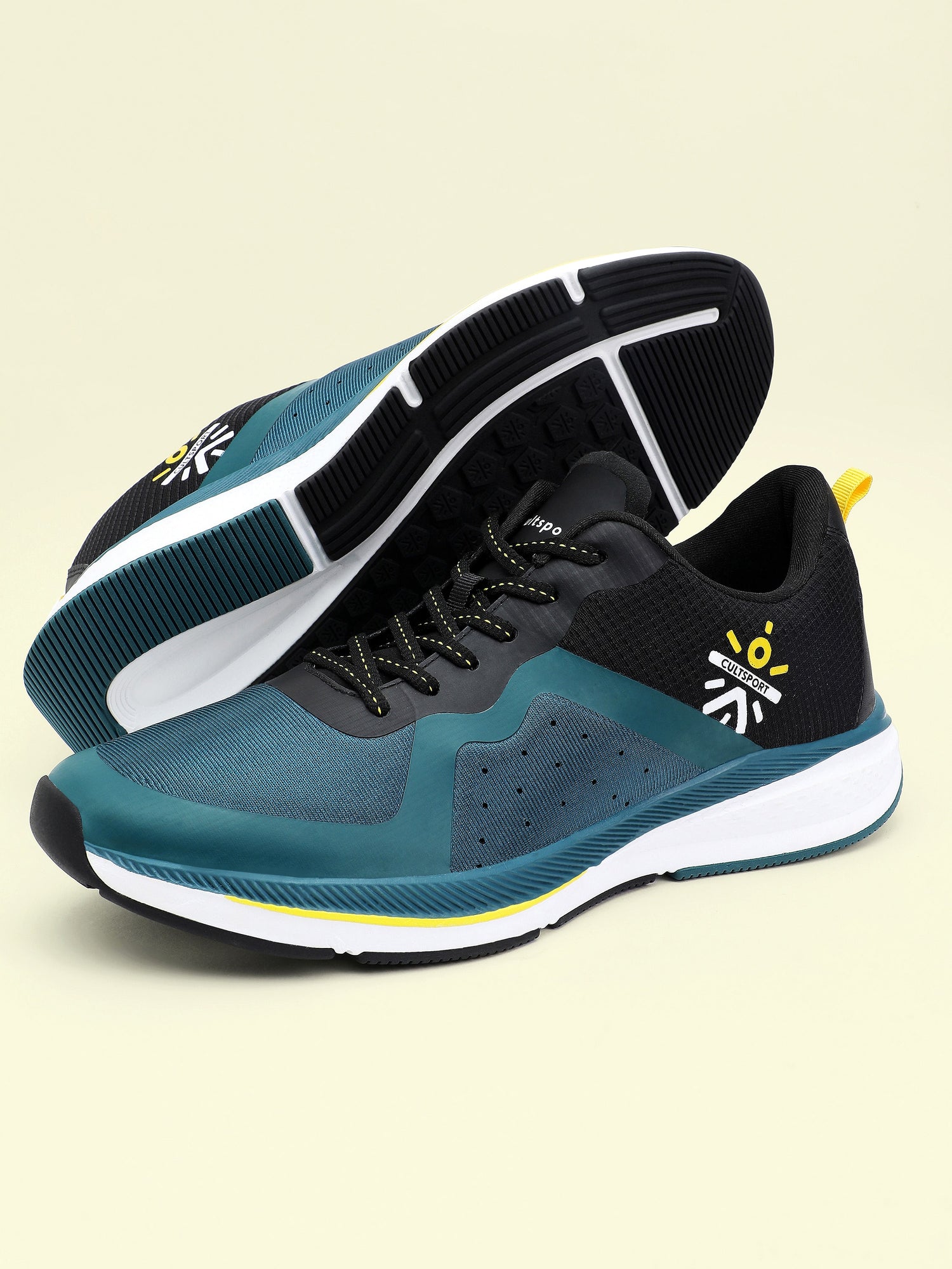 Buy cult Speedster Men Running Shoes - Black/ Dark Teal Online in India ...