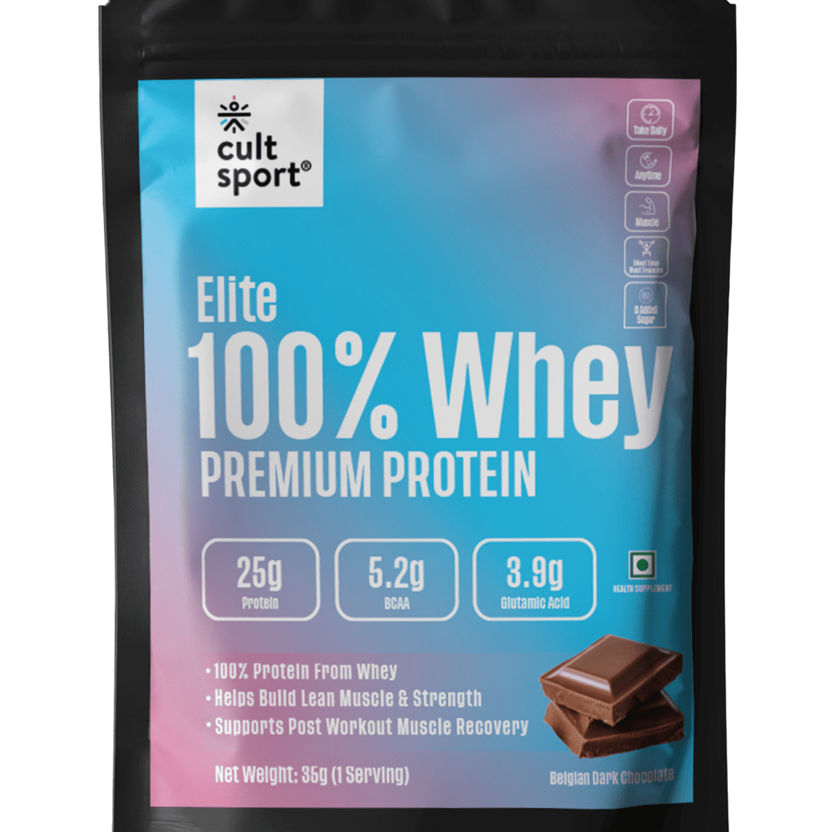 Buy Cultsport Elite 100% Whey Protein, 35g Online in India | Cult Store