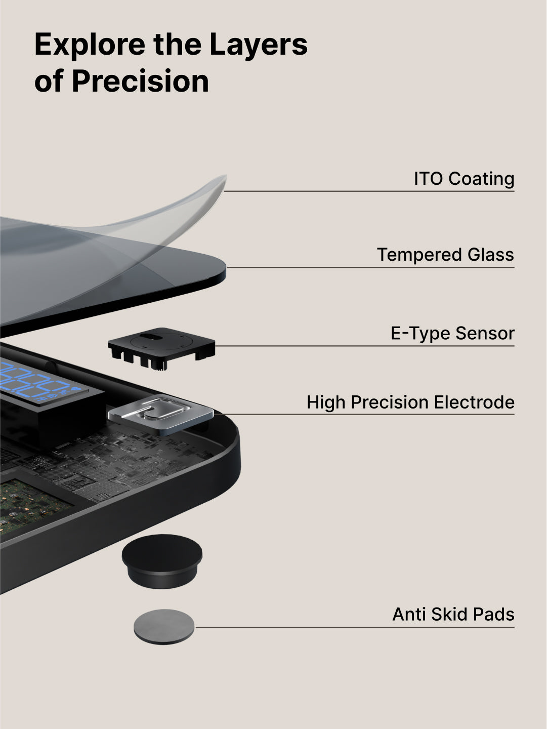 Buy cult Smart Scale Pro, US FDA Approved, 50+ Parameters, Body Fat ...