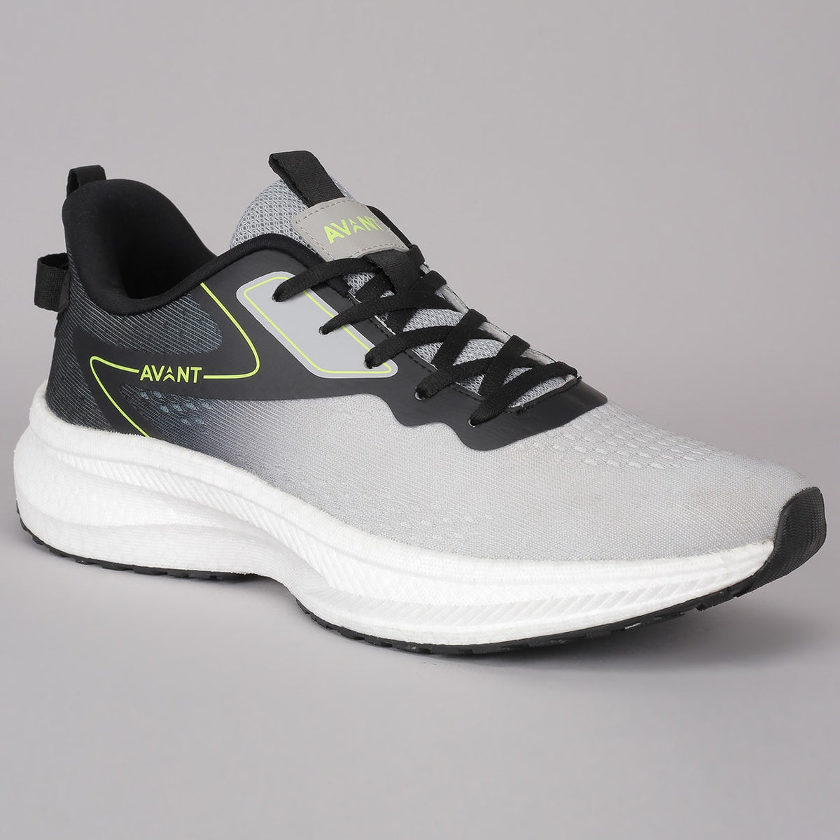 Avant Men's Punch Running Shoes - L.Grey/Black – Curefit Healthcare Pvt Ltd