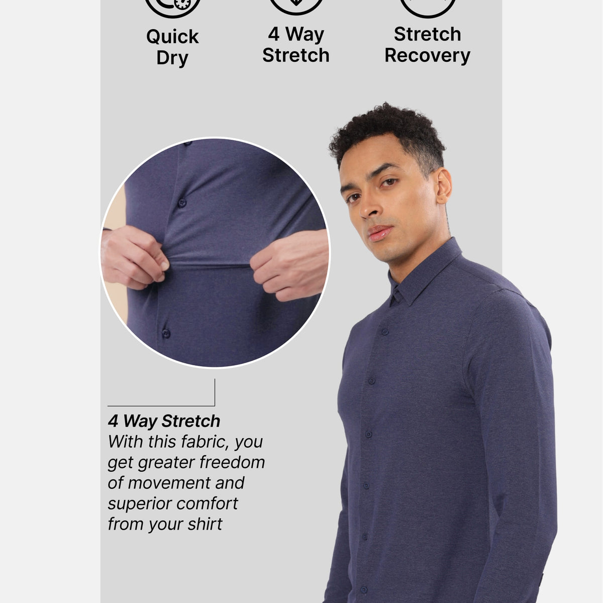 Buy Textured Slim Fit Shirt Online in India | Cult Store