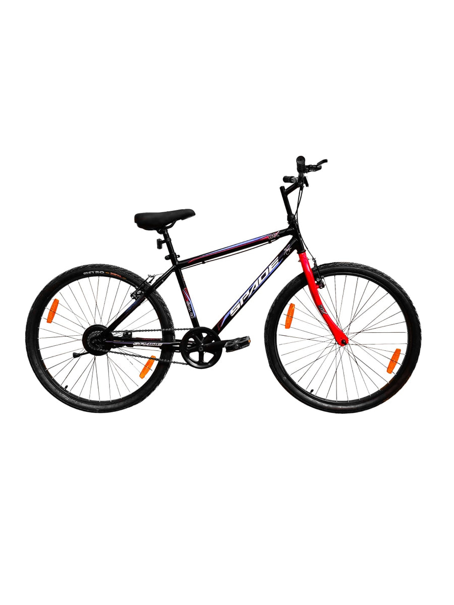 HRX Cycles by Hrithik Roshan SPADE26TBLACK Steel Single Speed 26 inch ...