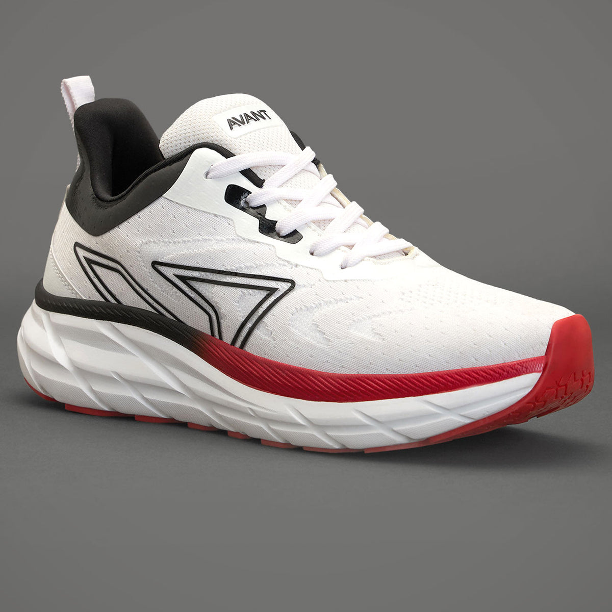 Buy Avant Men's Vector Running shoes - White/Black Online in India ...